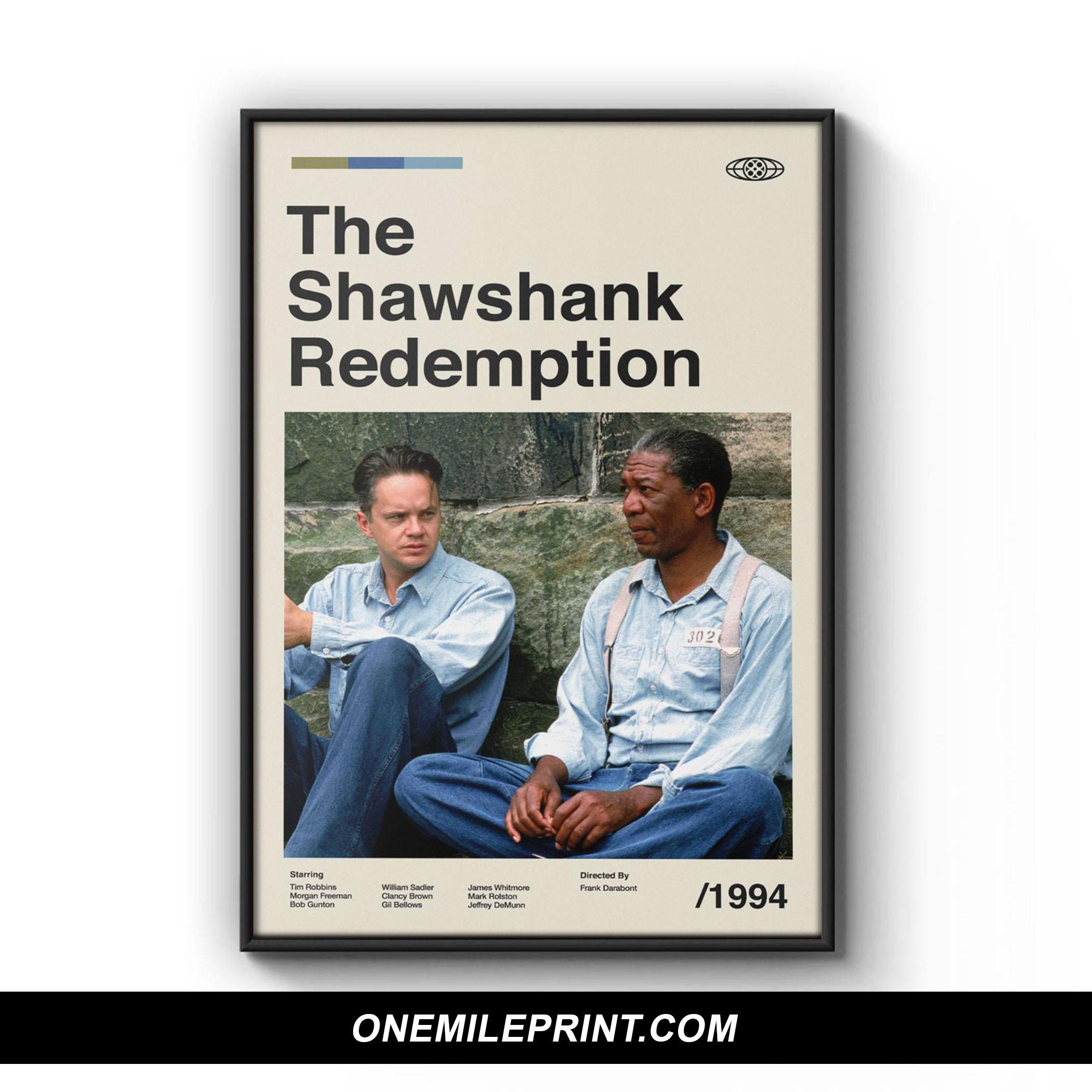 Midcentury The Shawshank Redemption Movie Poster