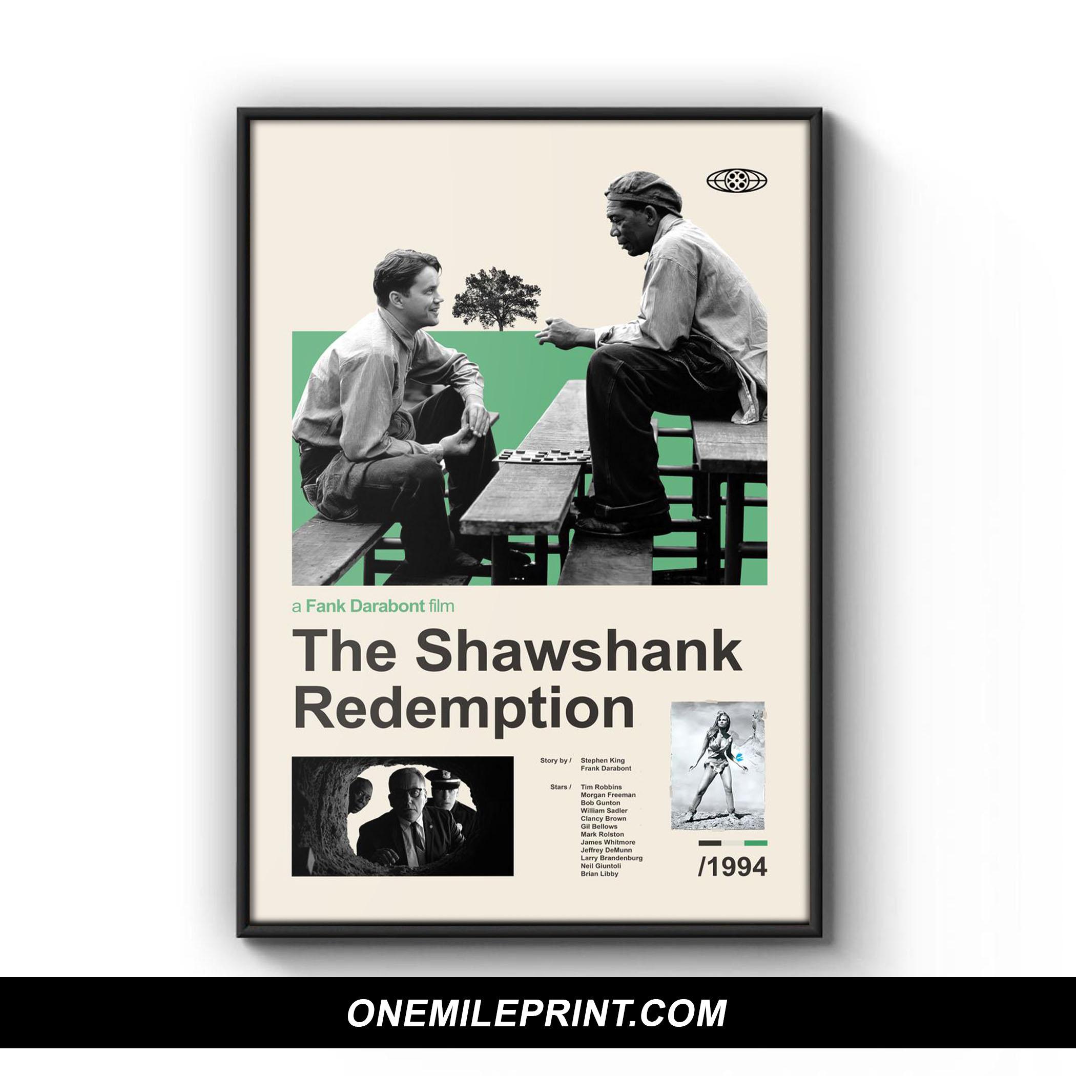 Mid Century The Shawshank Redemption Movie Poster