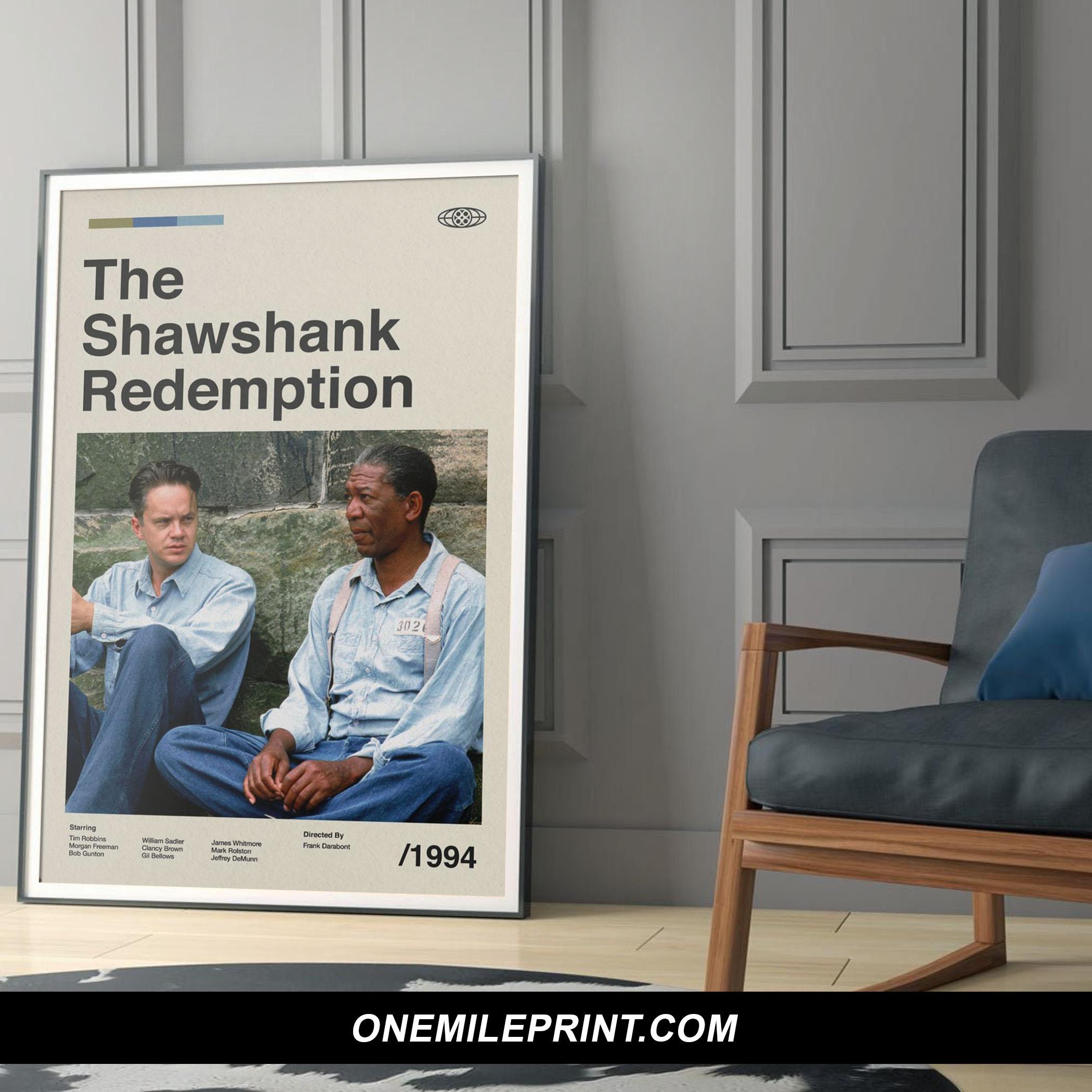 Midcentury The Shawshank Redemption Movie Poster