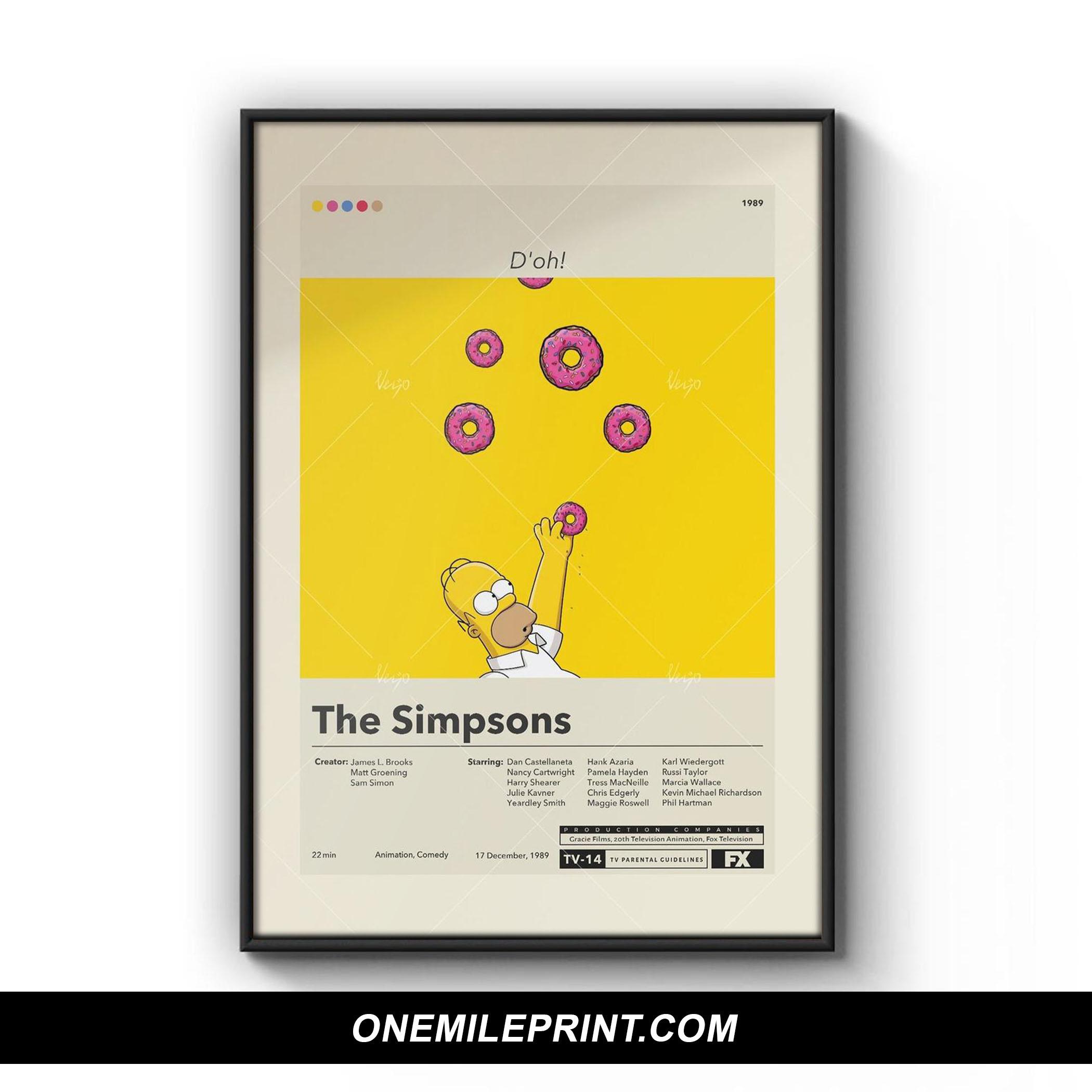 Minimalist The Simpsons Movie Movie Poster