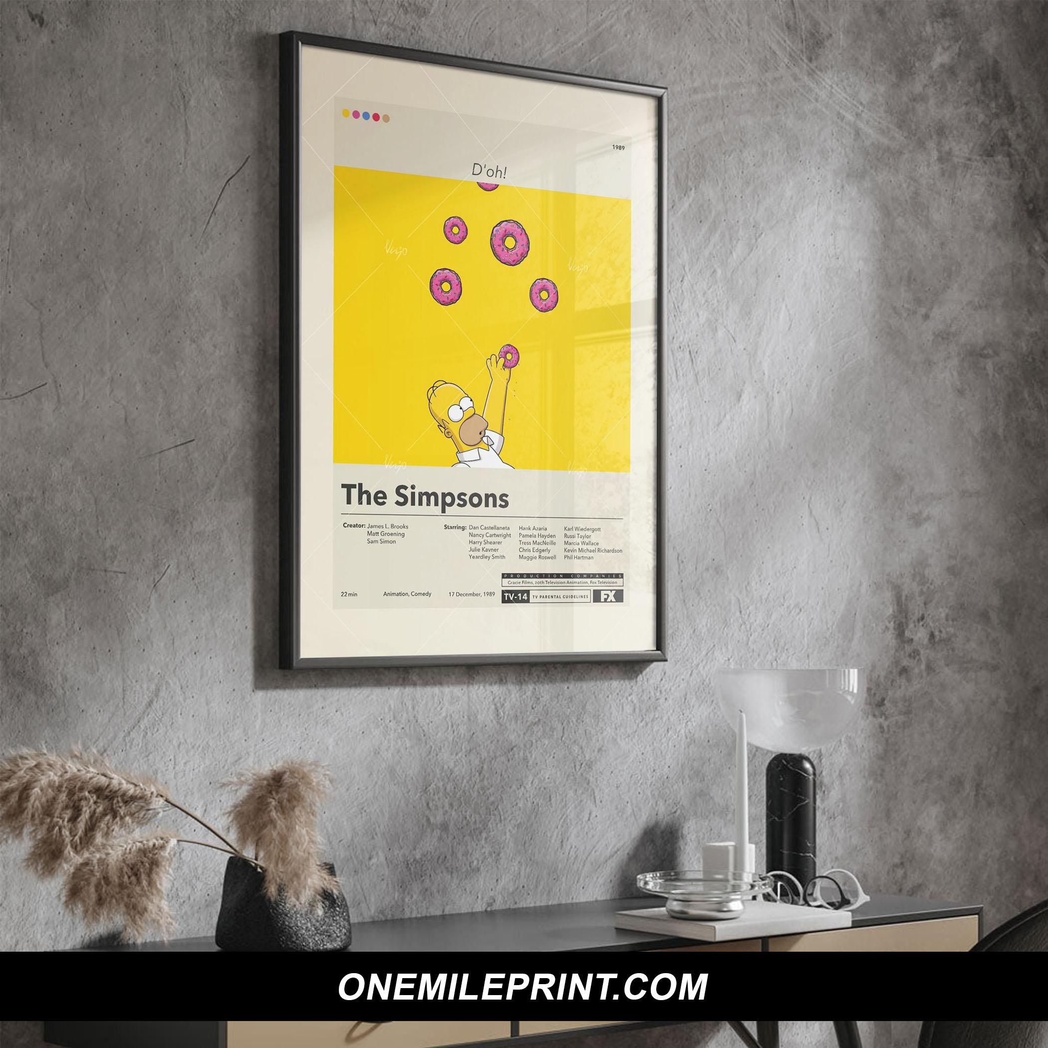 Minimalist The Simpsons Movie Movie Poster