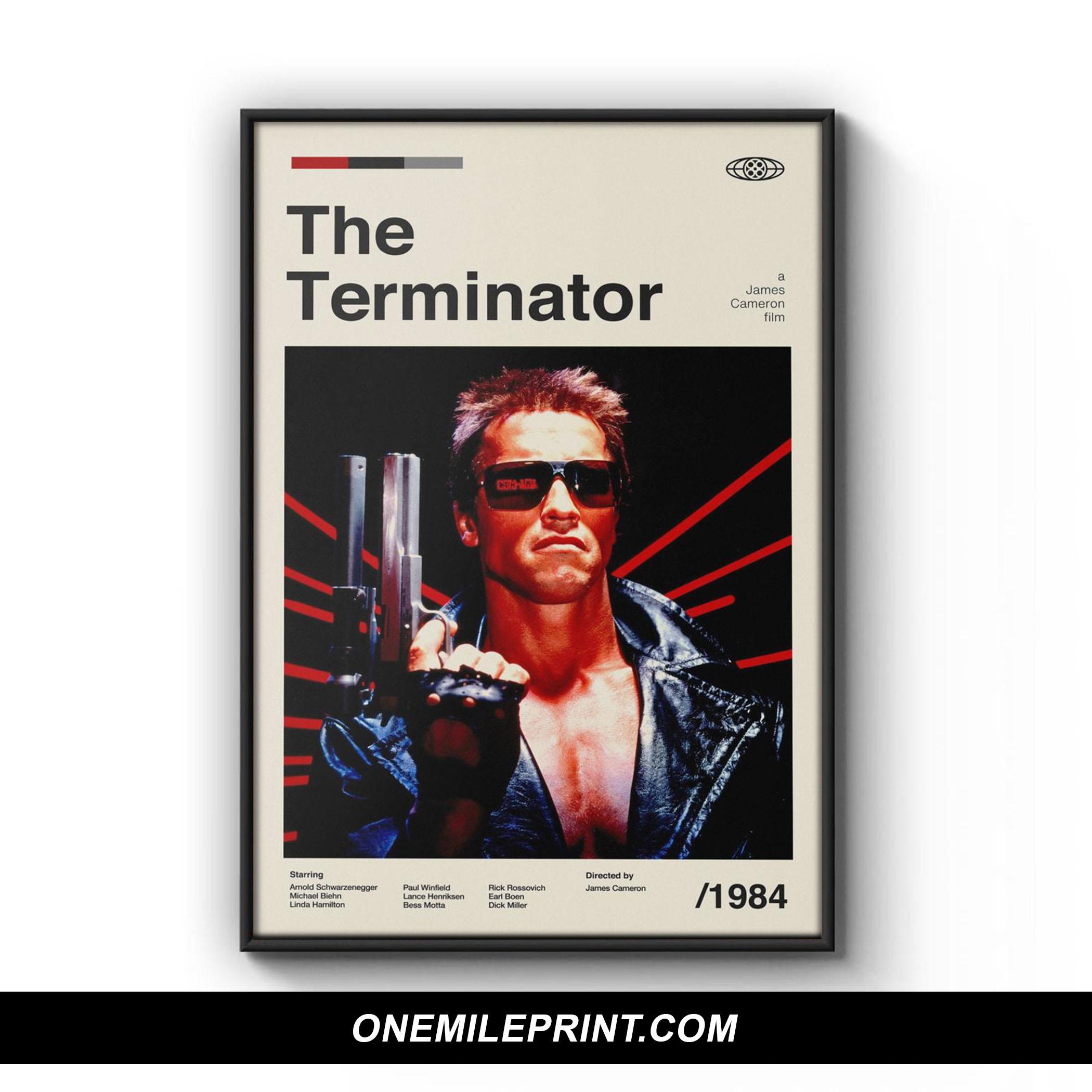 Midcentury The Terminator Movie Poster