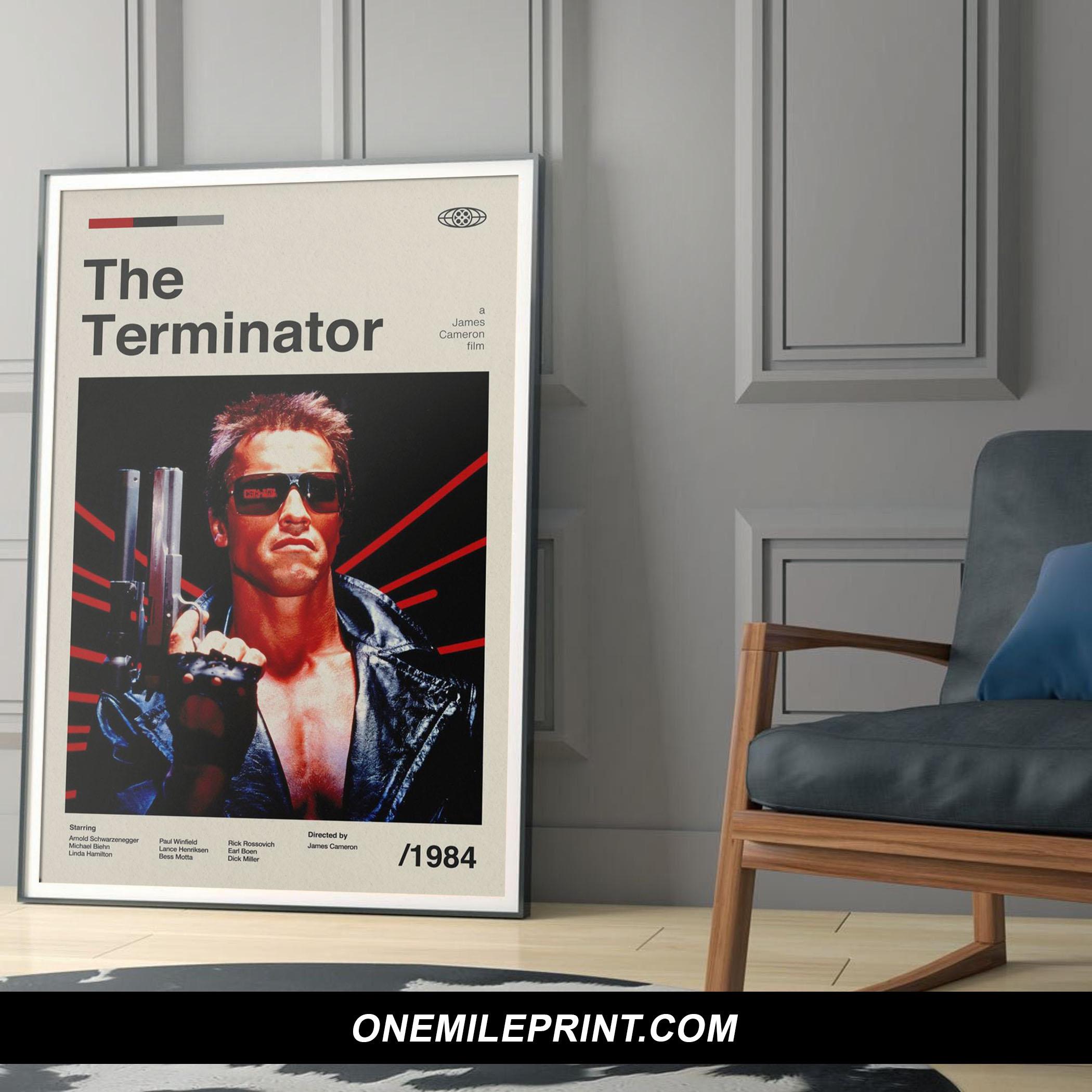 Midcentury The Terminator Movie Poster