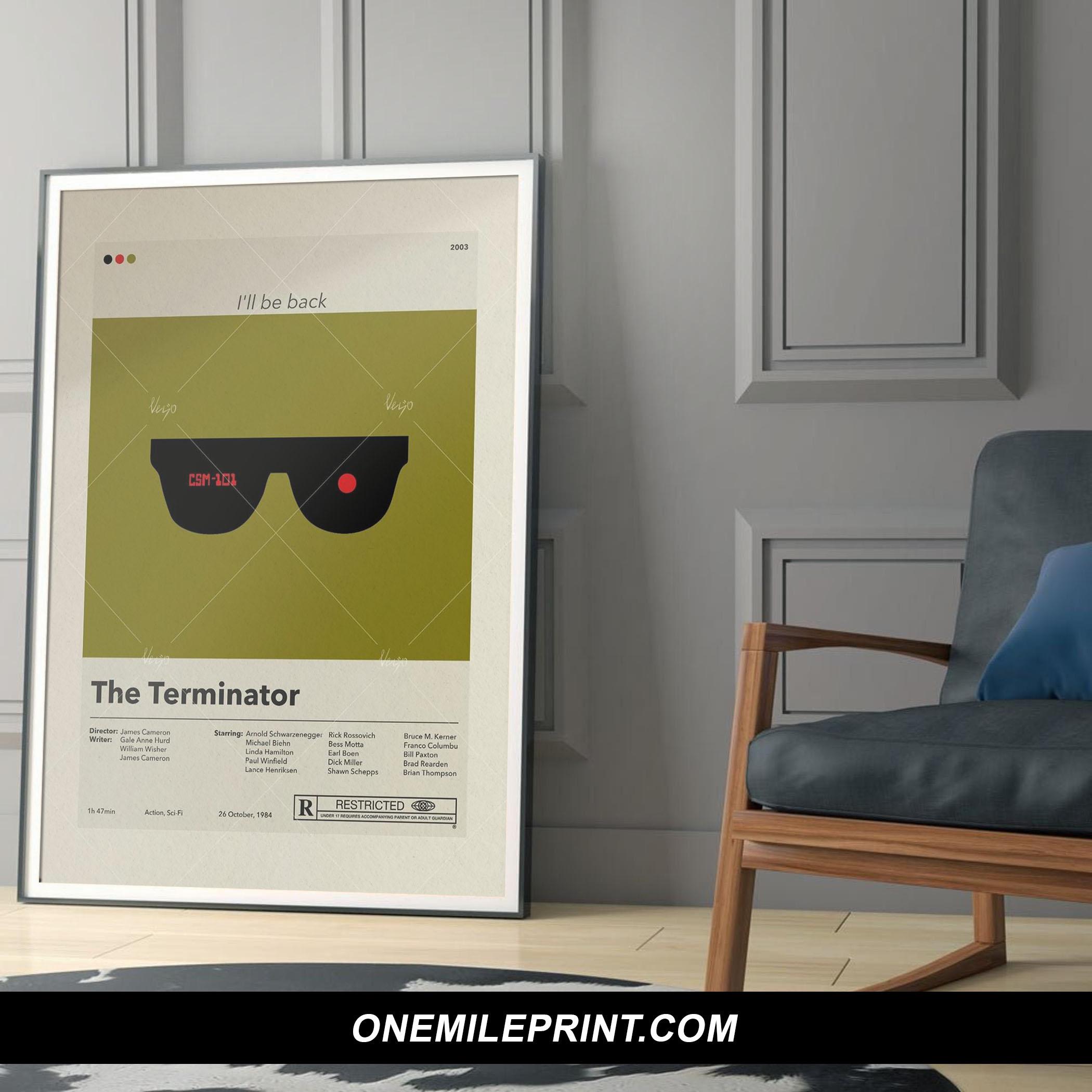 Minimalist The Terminator Movie Poster