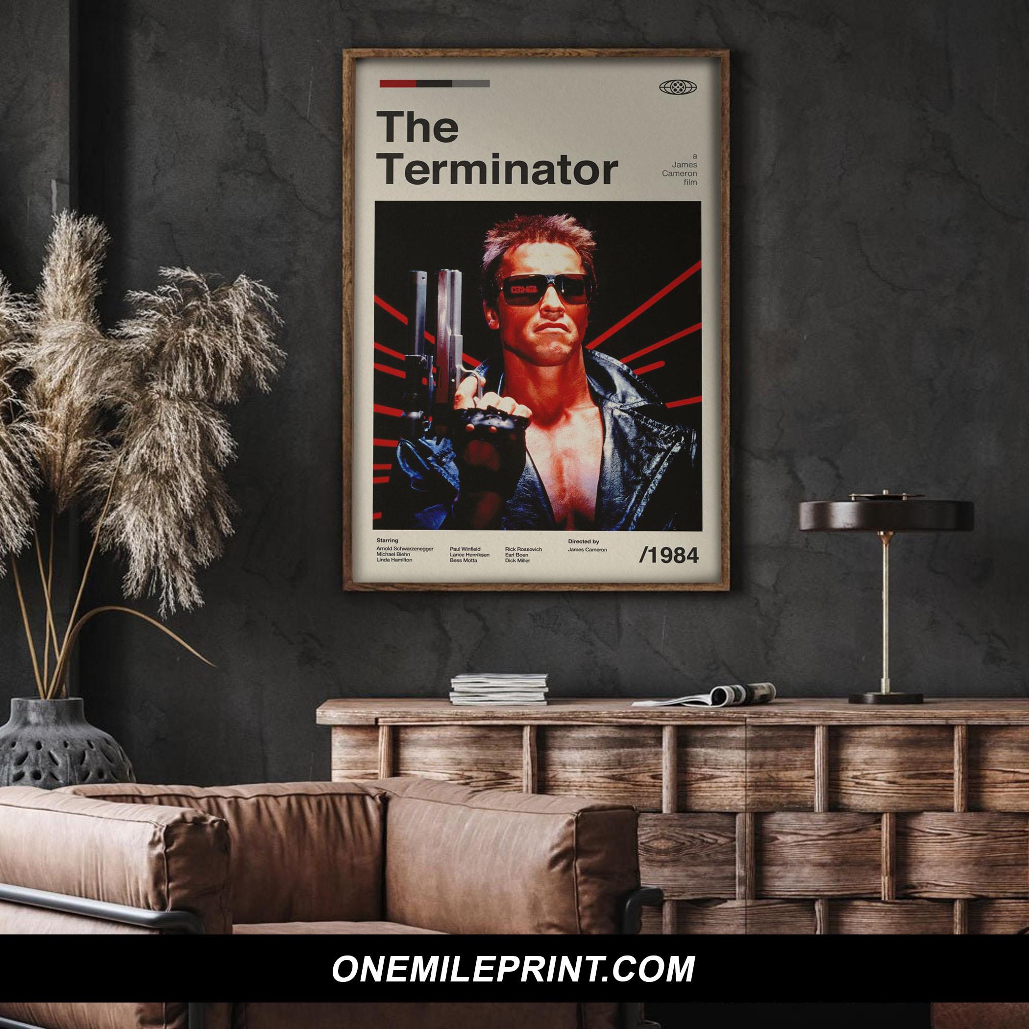 Midcentury The Terminator Movie Poster