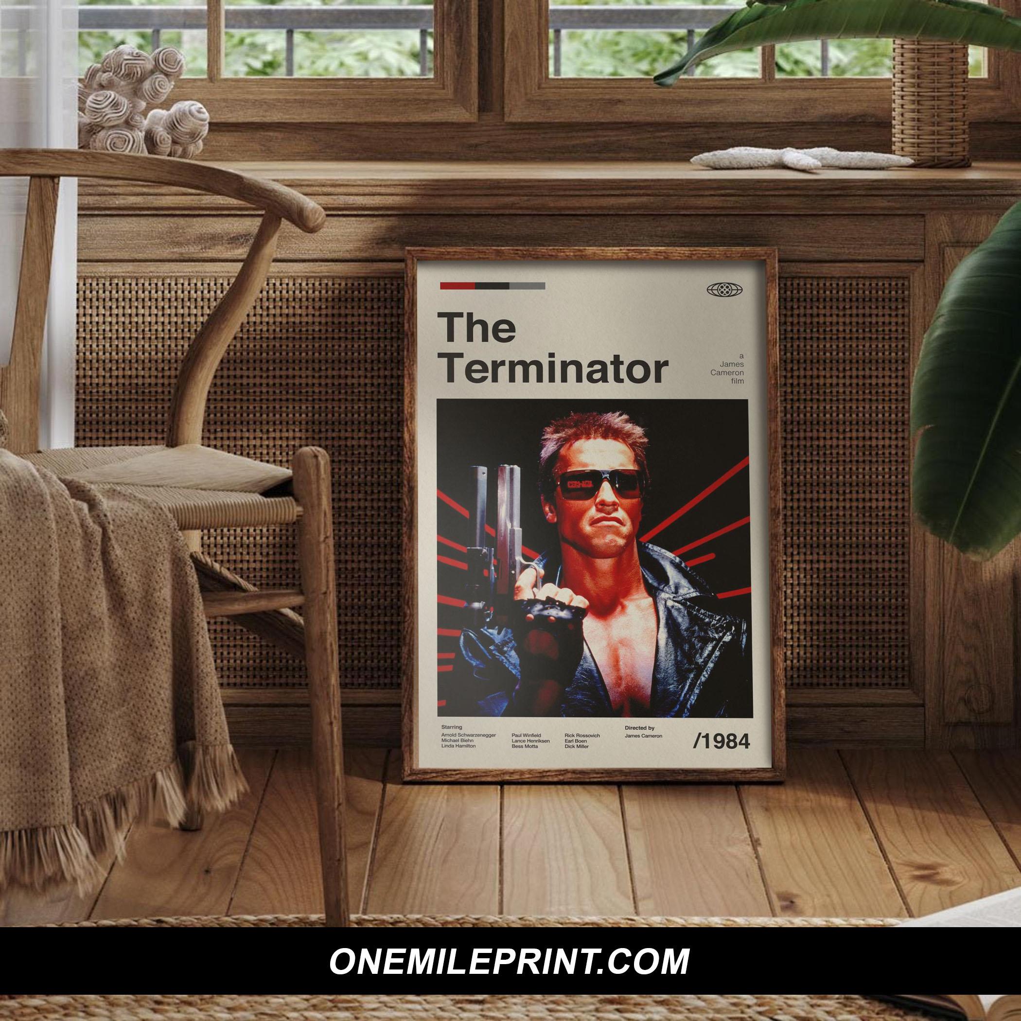 Midcentury The Terminator Movie Poster