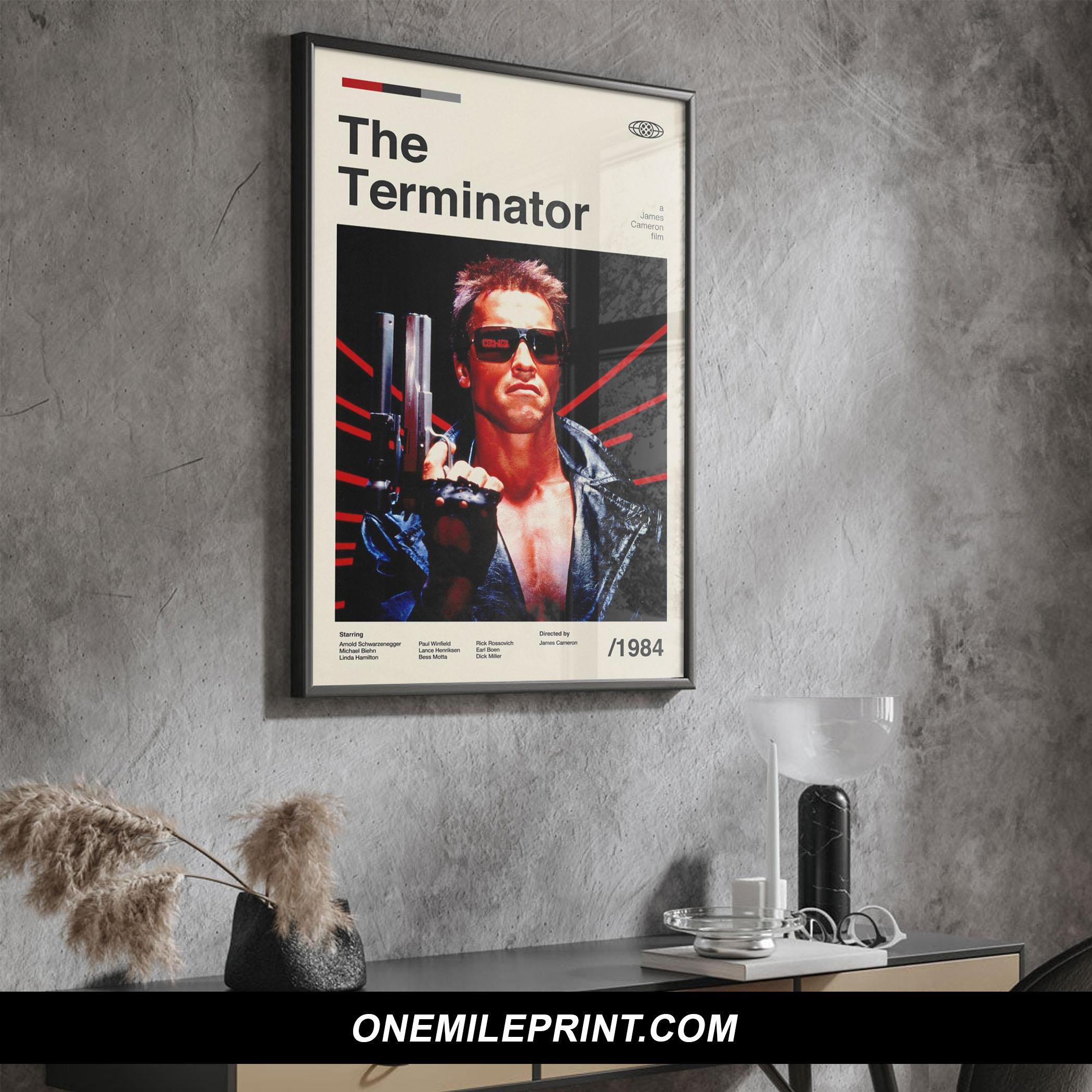 Midcentury The Terminator Movie Poster