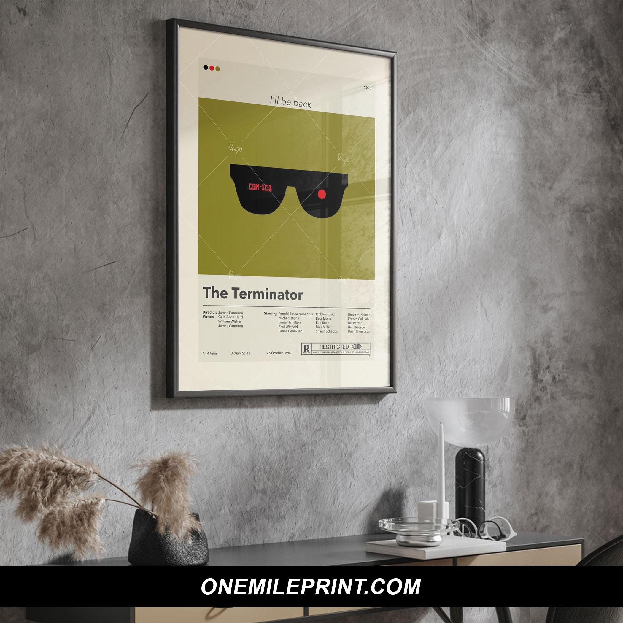 Minimalist The Terminator Movie Poster