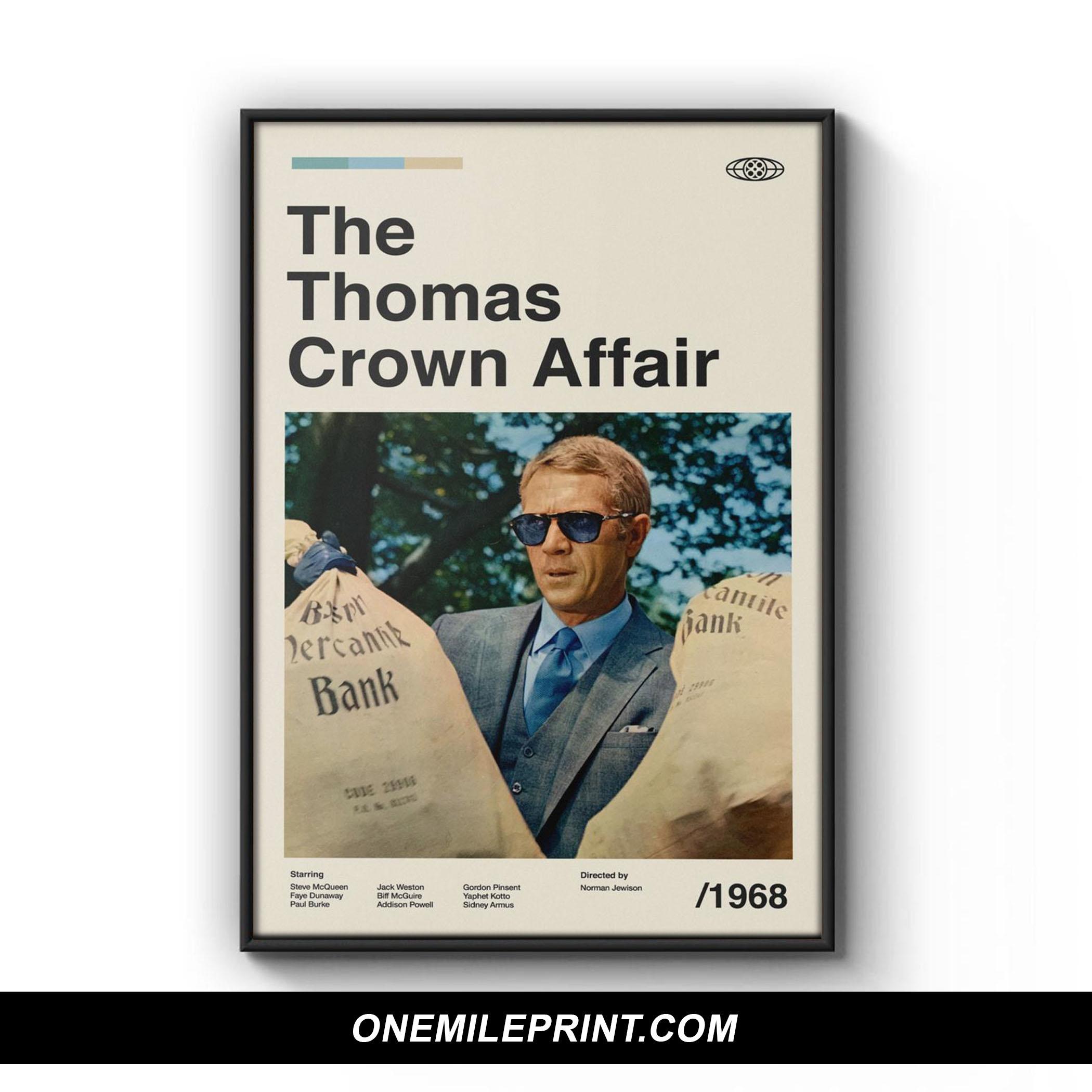 Midcentury The Thomas Crown Affair Movie Poster