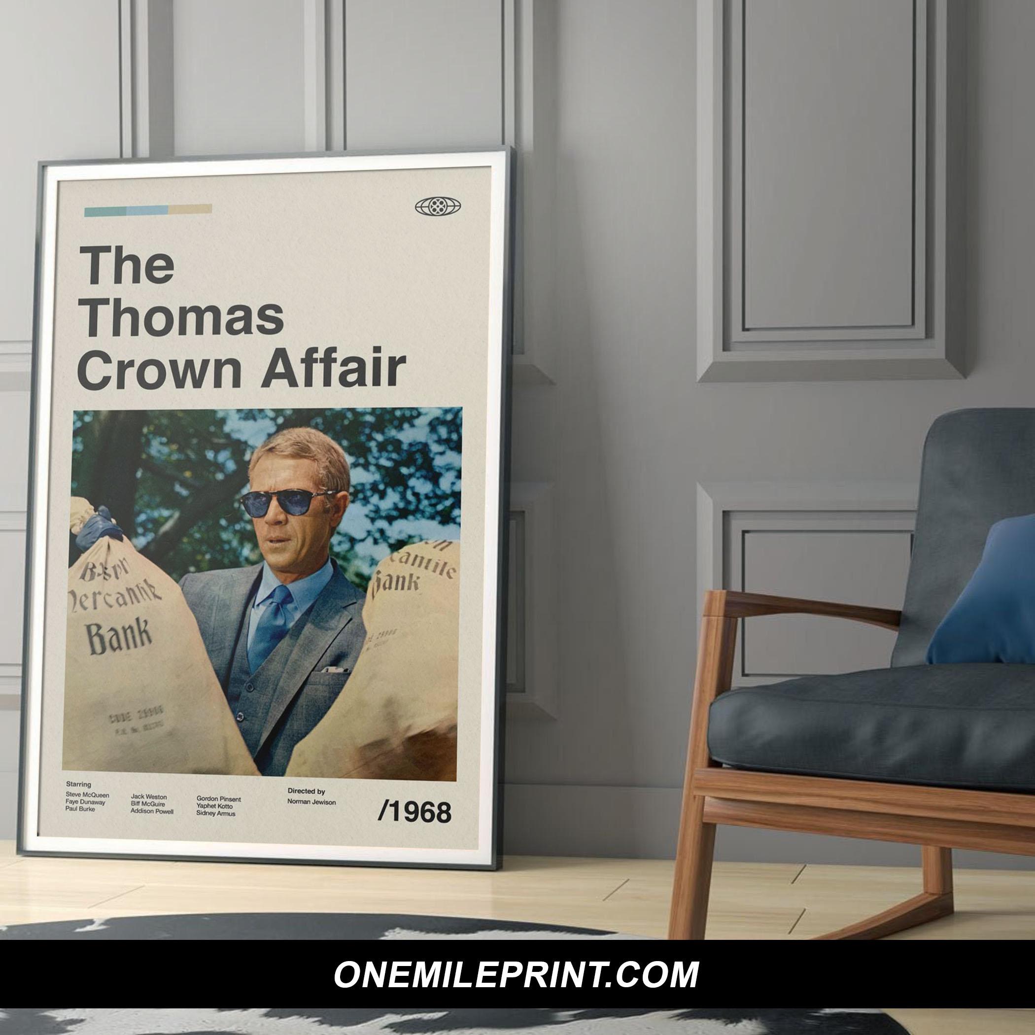 Midcentury The Thomas Crown Affair Movie Poster