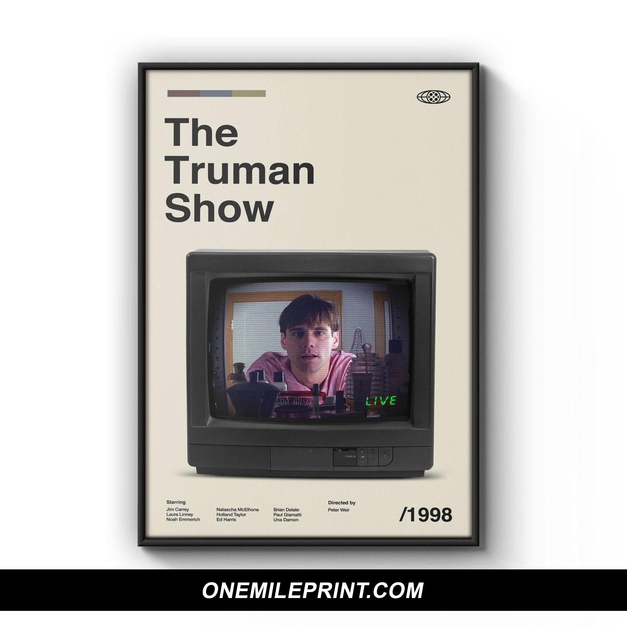 Midcentury The Truman Show Movie Poster
