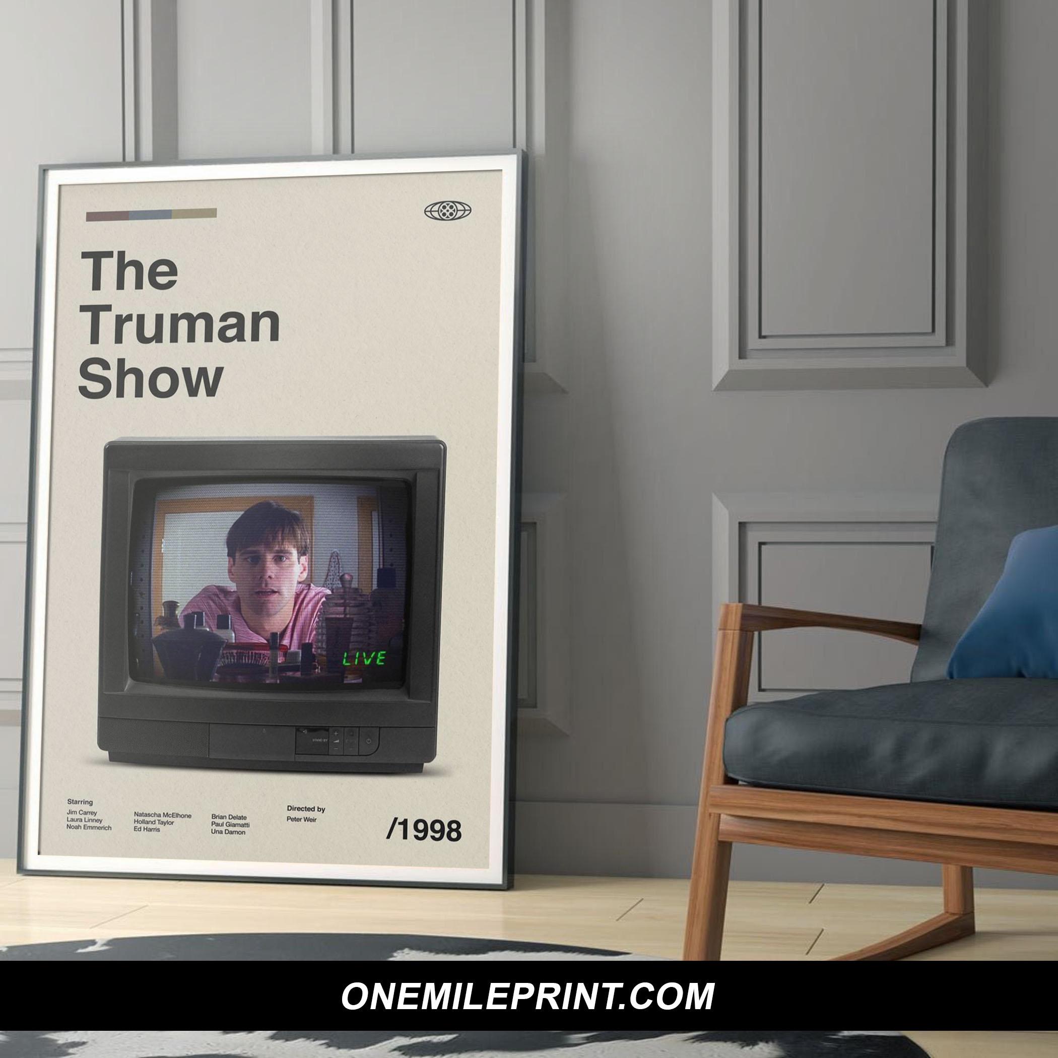 Midcentury The Truman Show Movie Poster