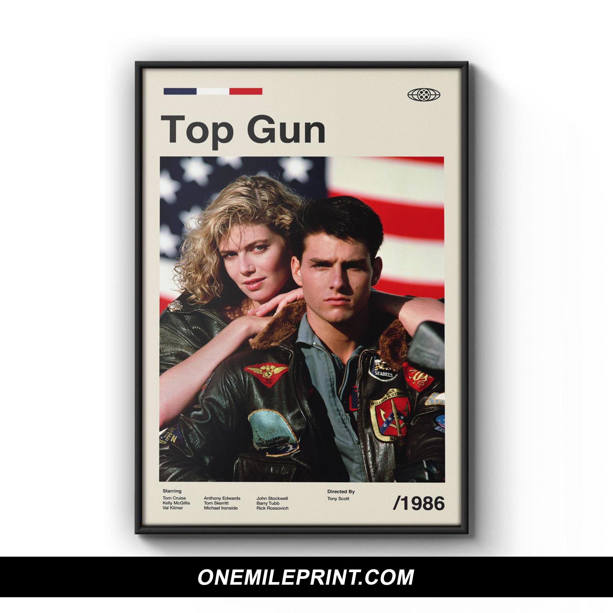 Midcentury Top Gun Movie Poster
