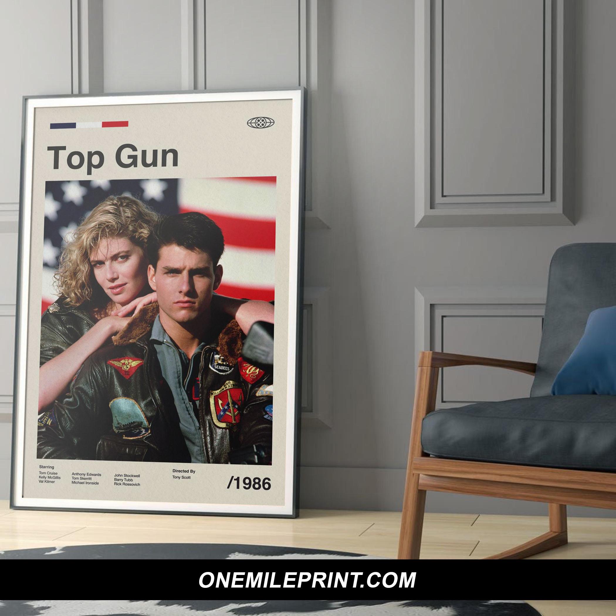 Midcentury Top Gun Movie Poster