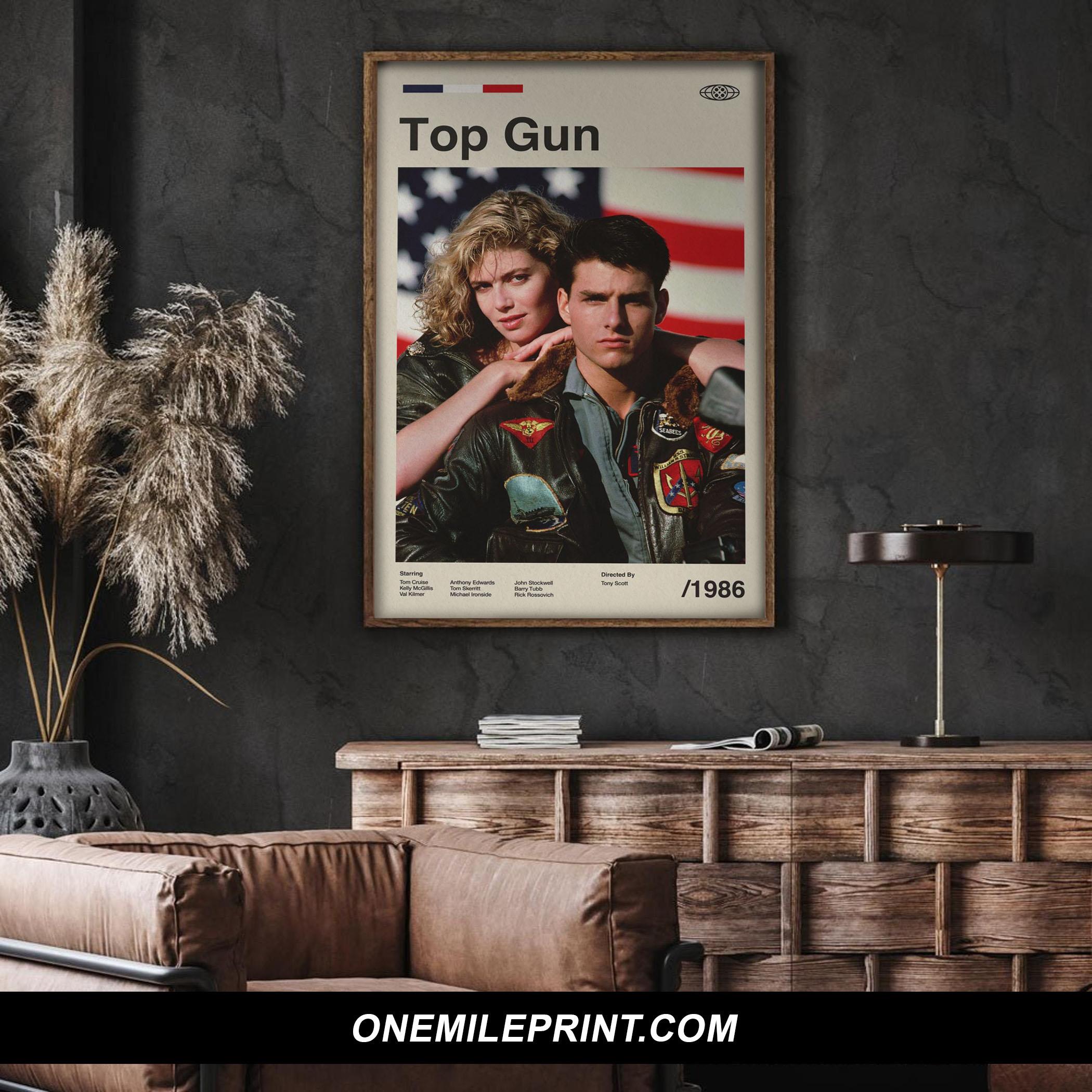 Midcentury Top Gun Movie Poster