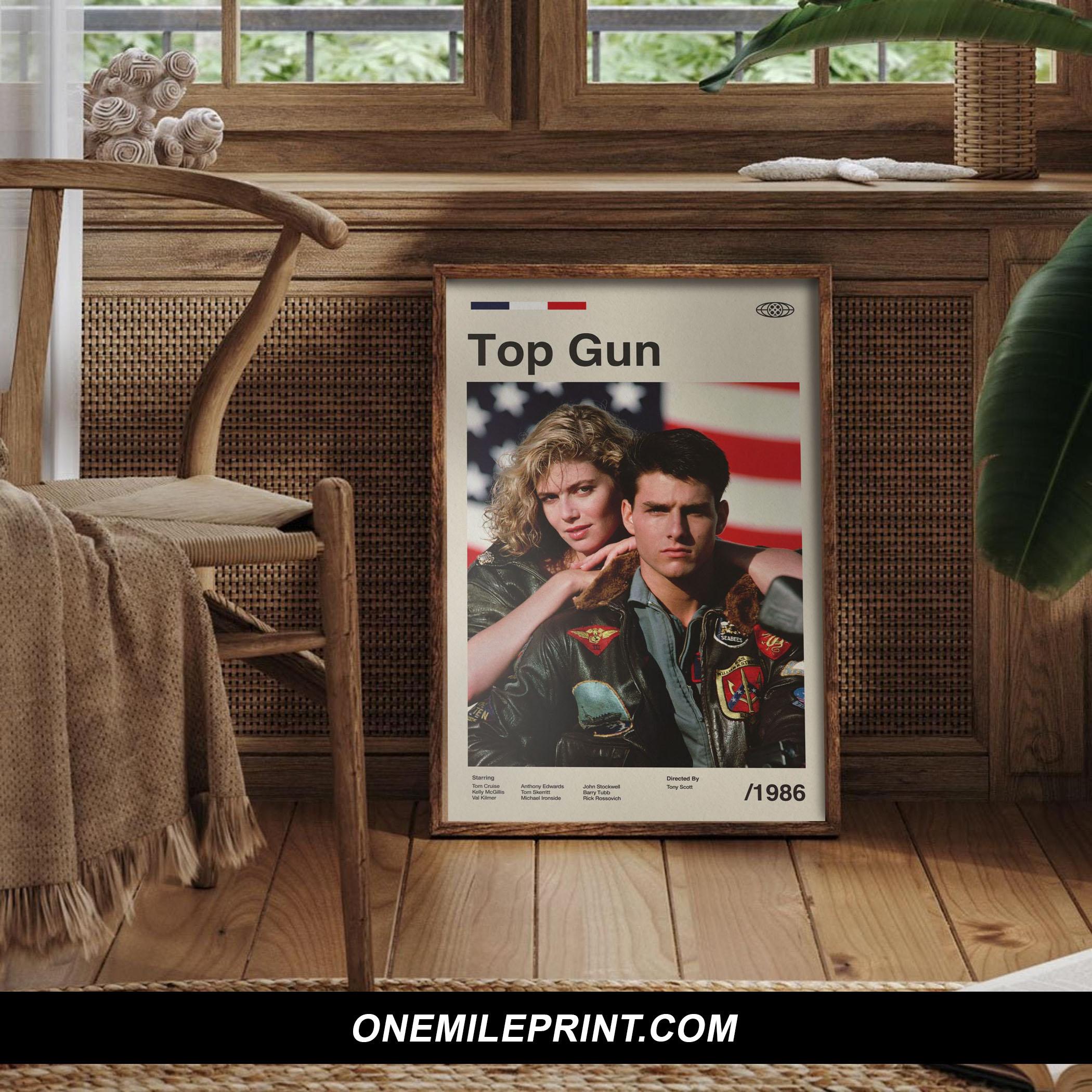 Midcentury Top Gun Movie Poster