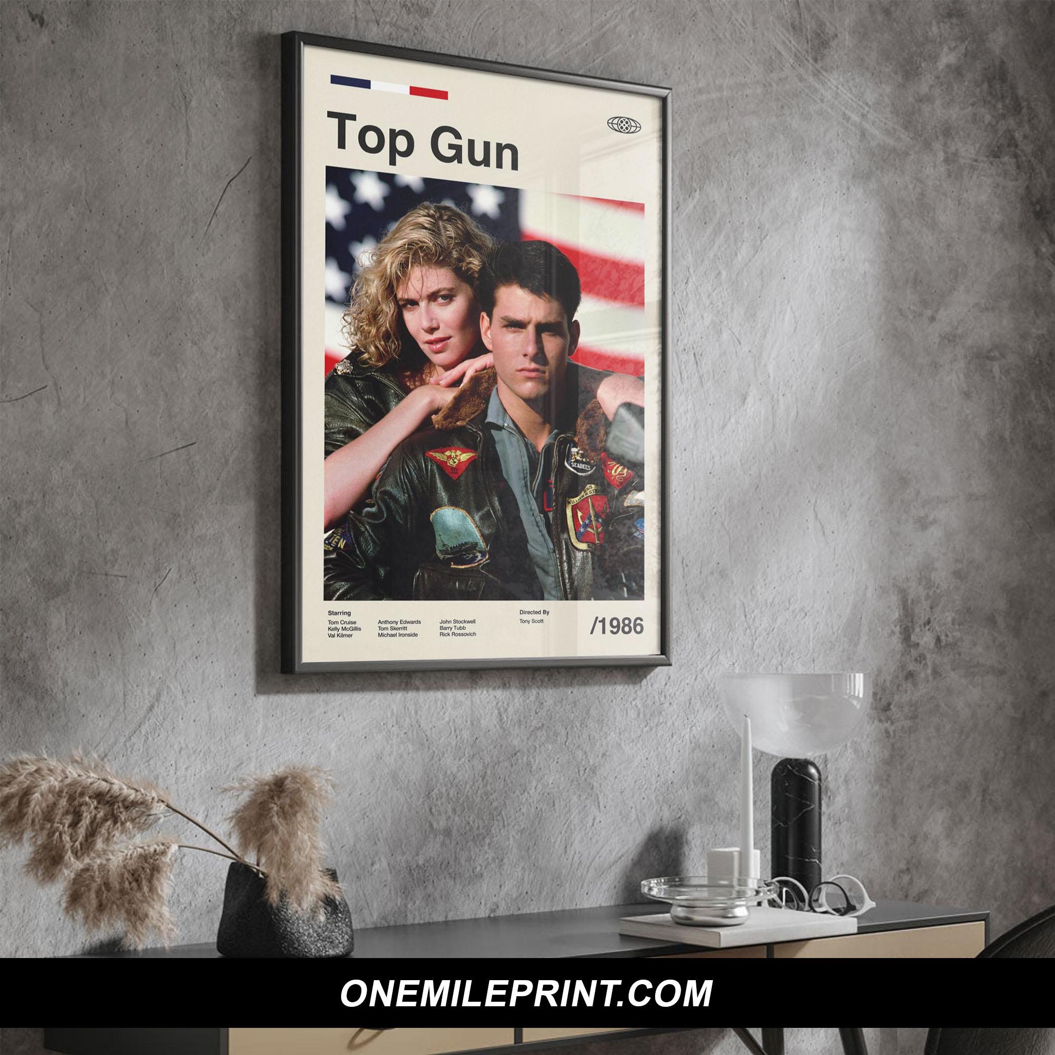 Midcentury Top Gun Movie Poster