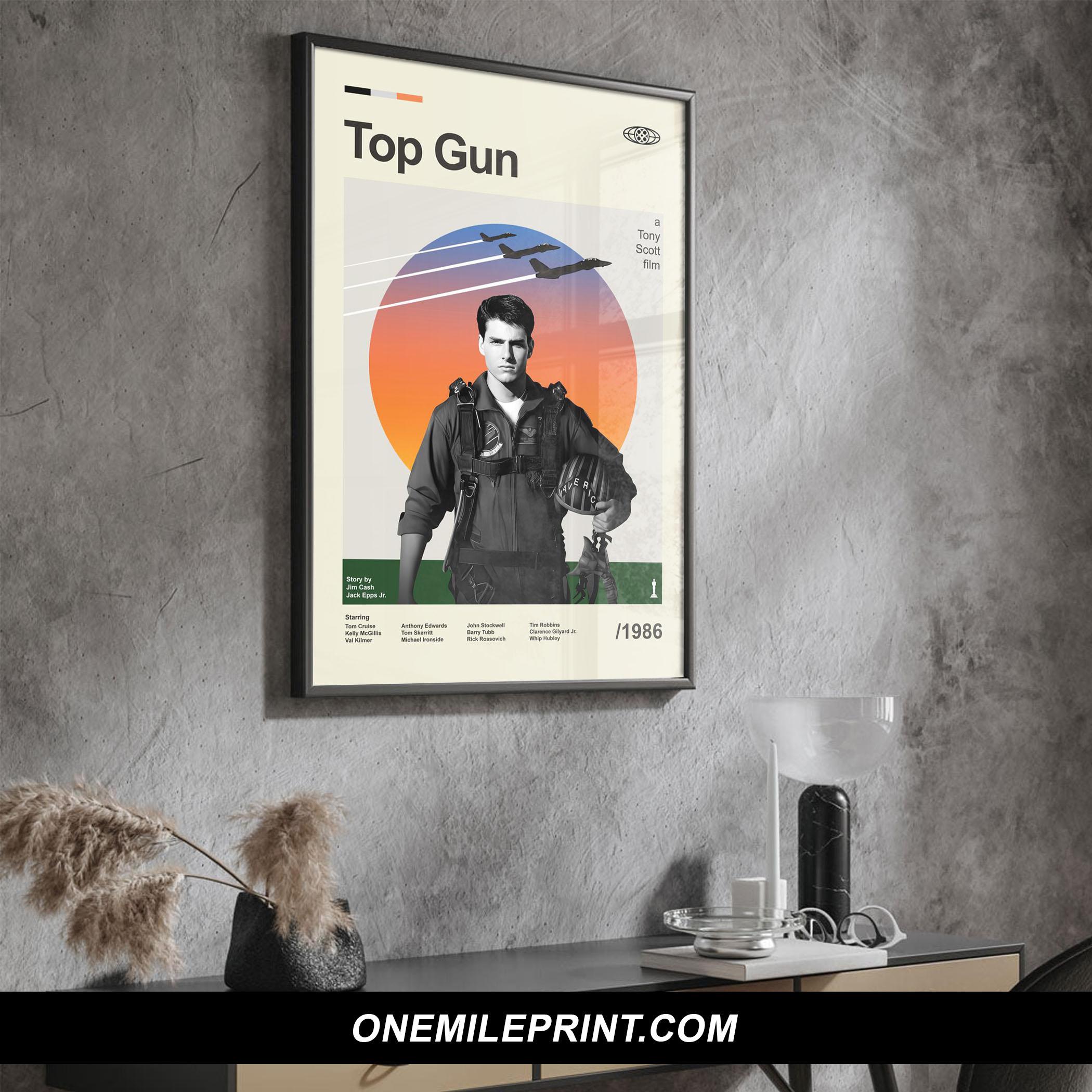 Mid Century Top Gun Movie Poster