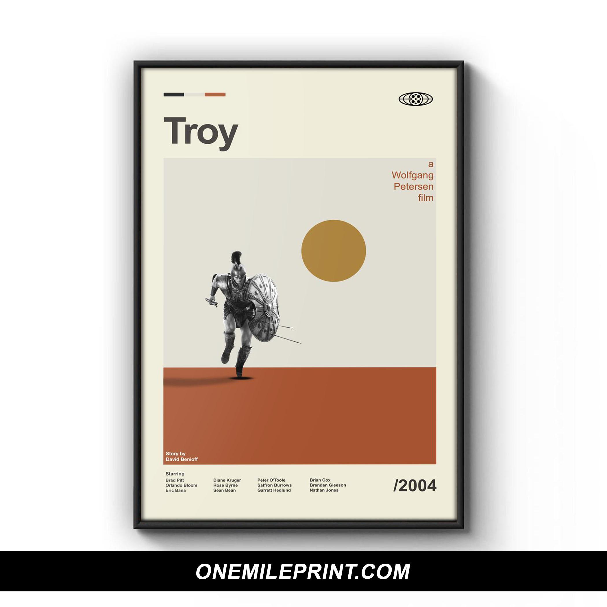 Mid Century Troy Movie Poster