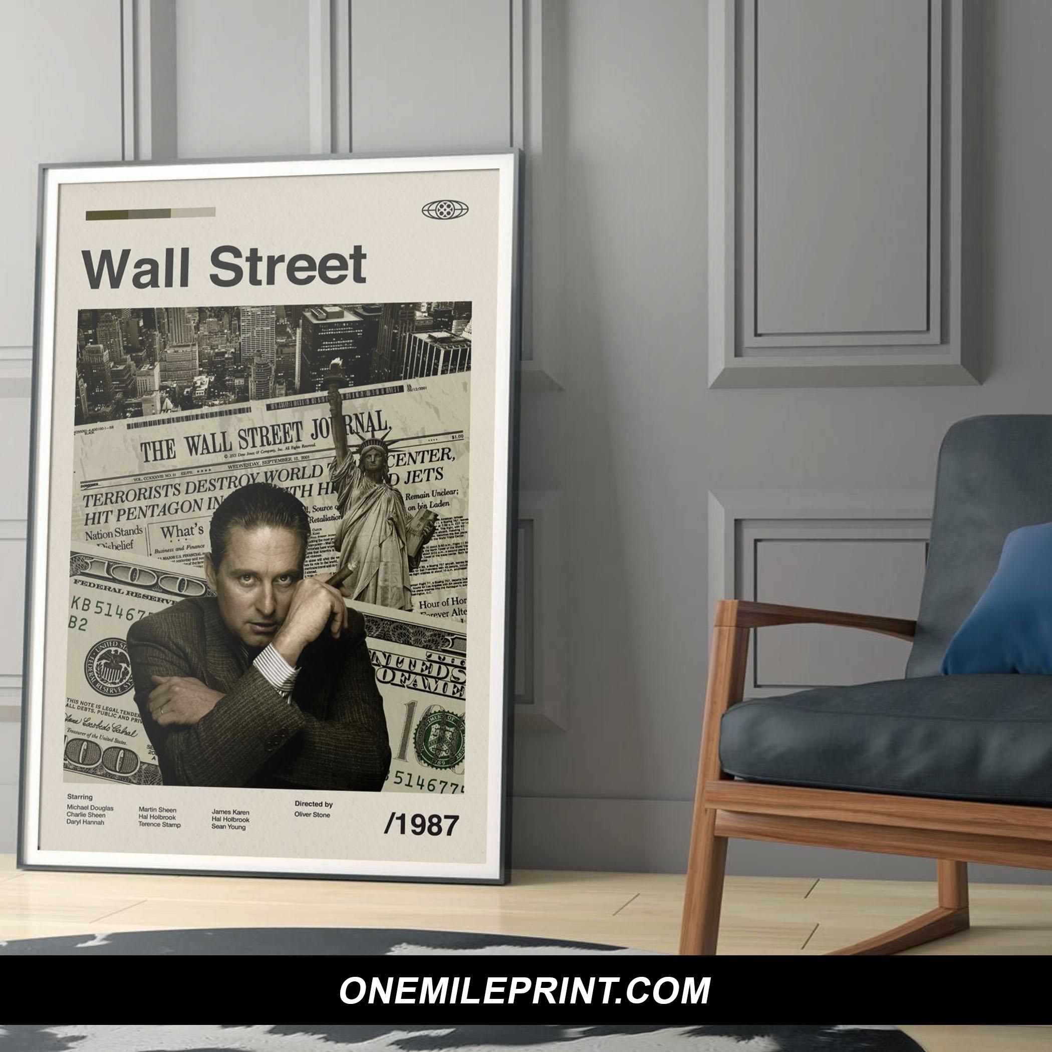 Midcentury Wall Street Movie Poster