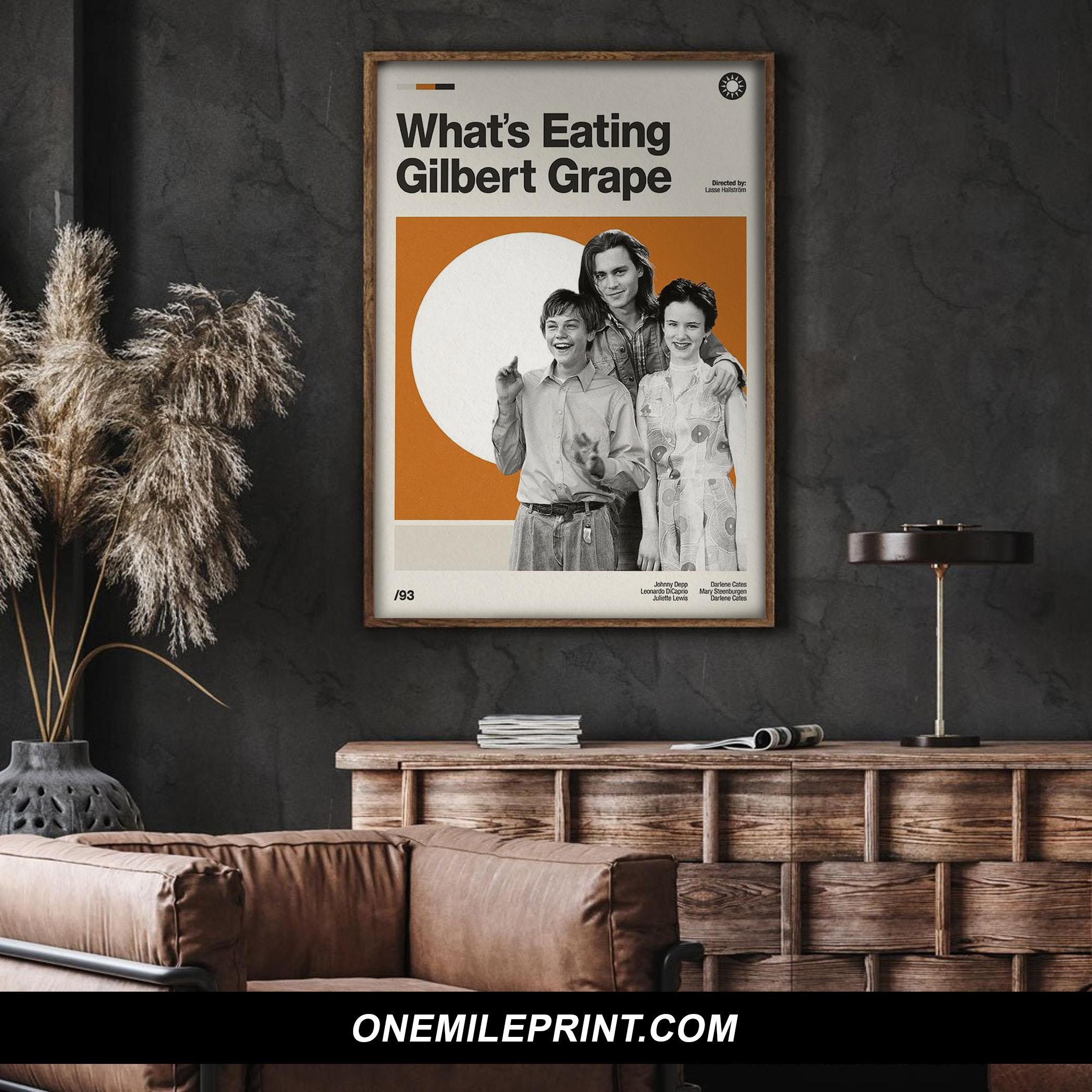 Retro Modern What's Eating Gilbert Grape Movie Poster