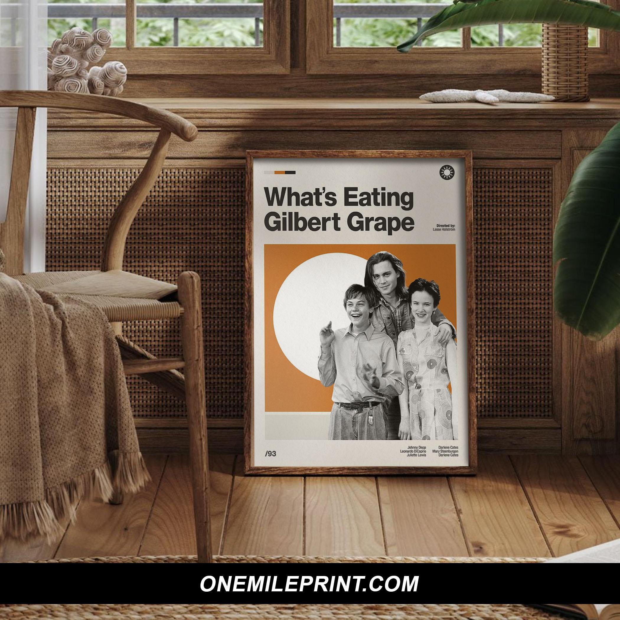 Retro Modern What's Eating Gilbert Grape Movie Poster