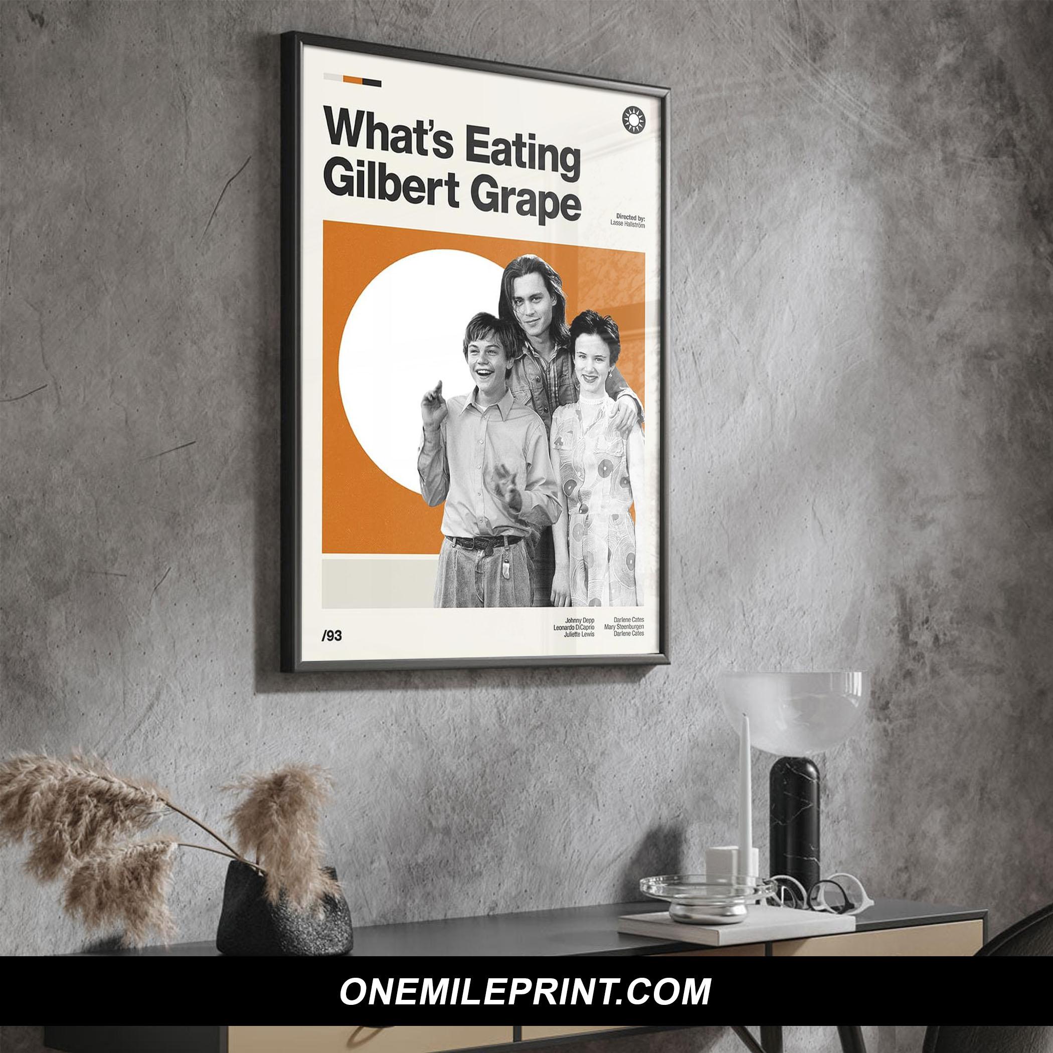Retro Modern What's Eating Gilbert Grape Movie Poster