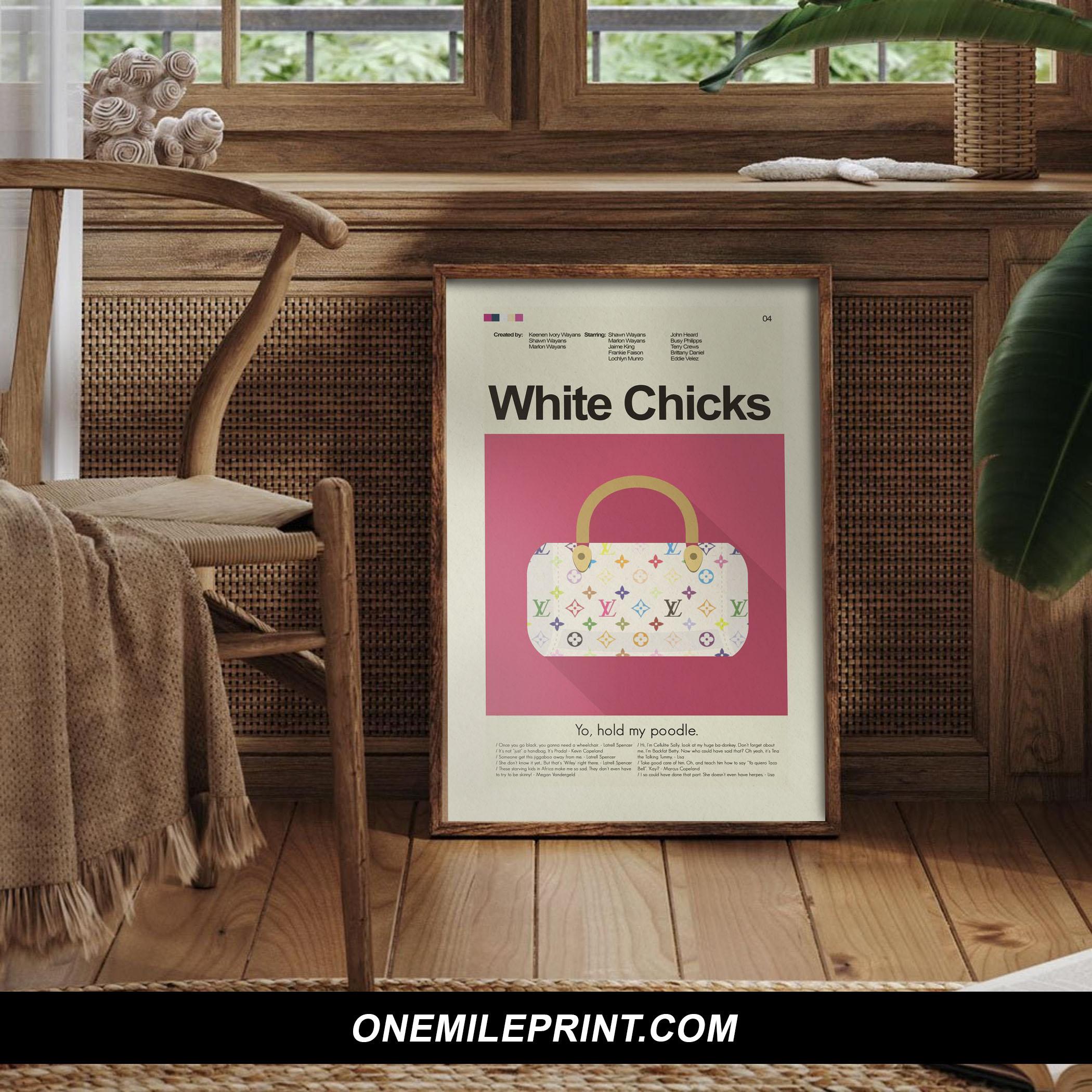 Mid Century Modern White Chicks Movie Poster