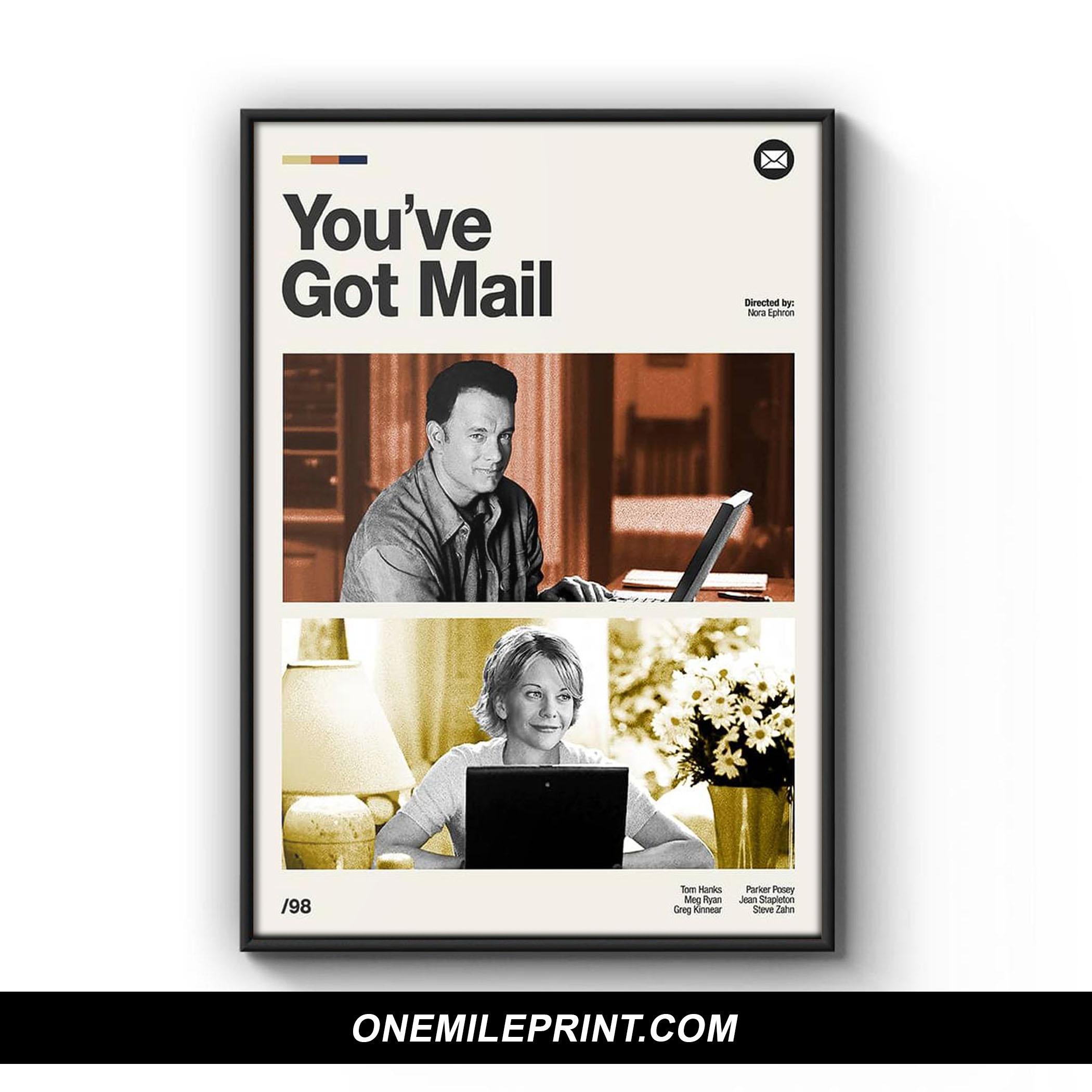 Retro Modern You've Got Mail Movie Poster