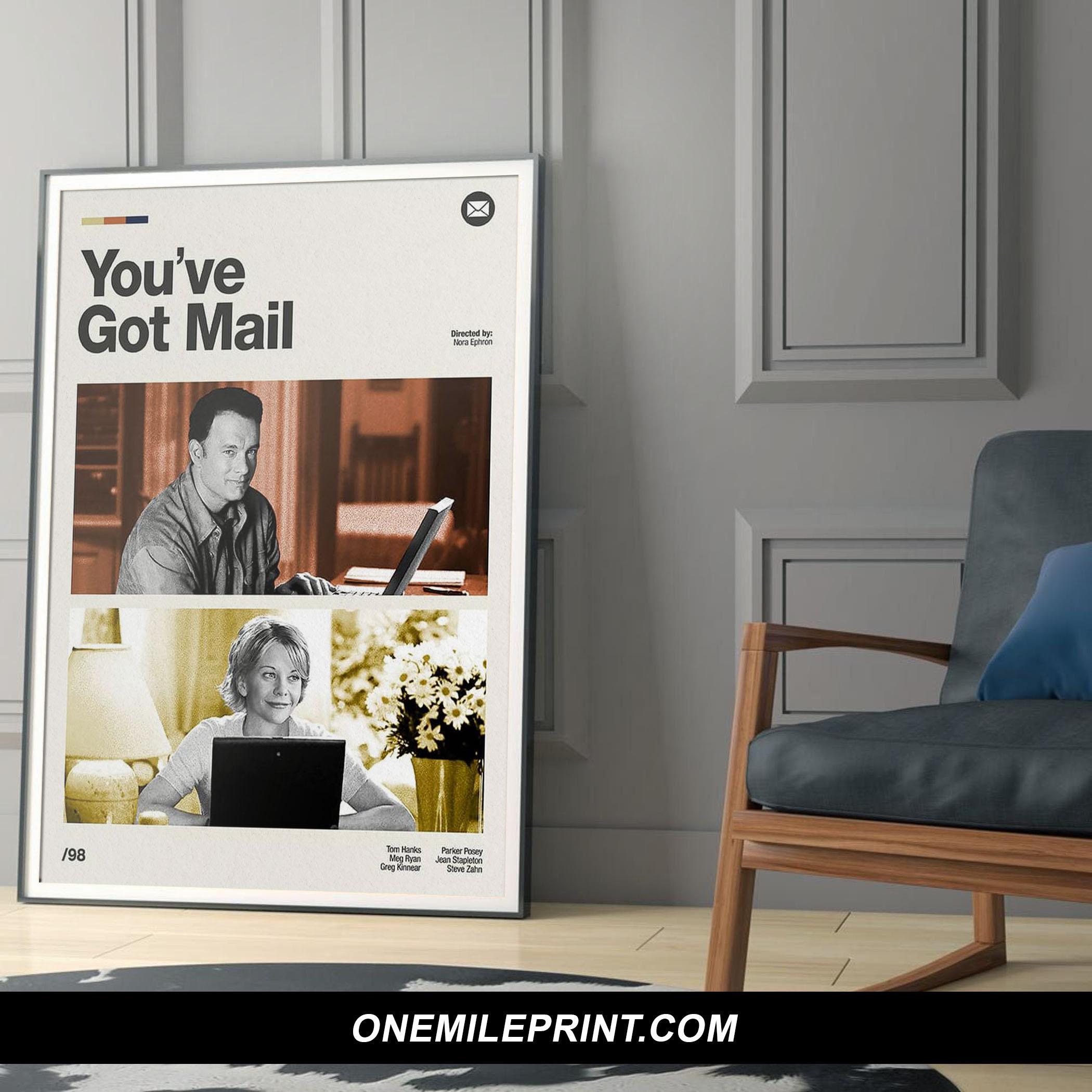 Retro Modern You've Got Mail Movie Poster