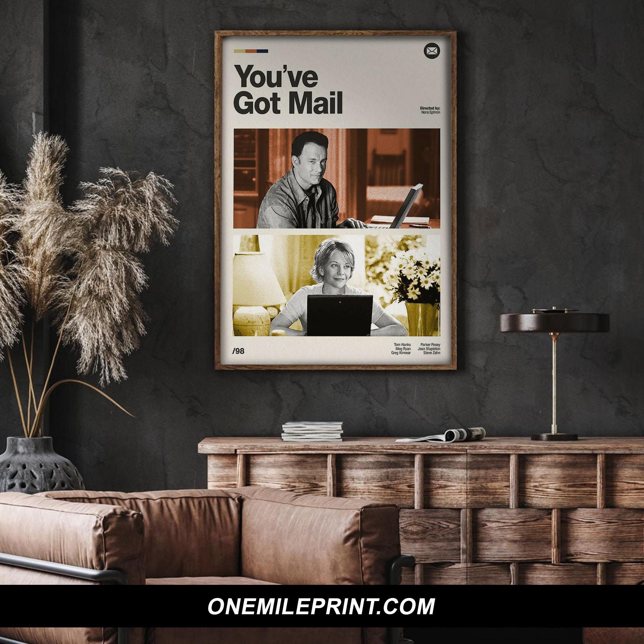 Retro Modern You've Got Mail Movie Poster